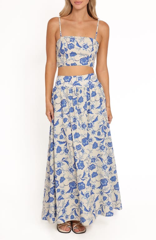 PETAL & PUP Petal & Pup Floral Cotton Crop Top and Maxi Skirt Set